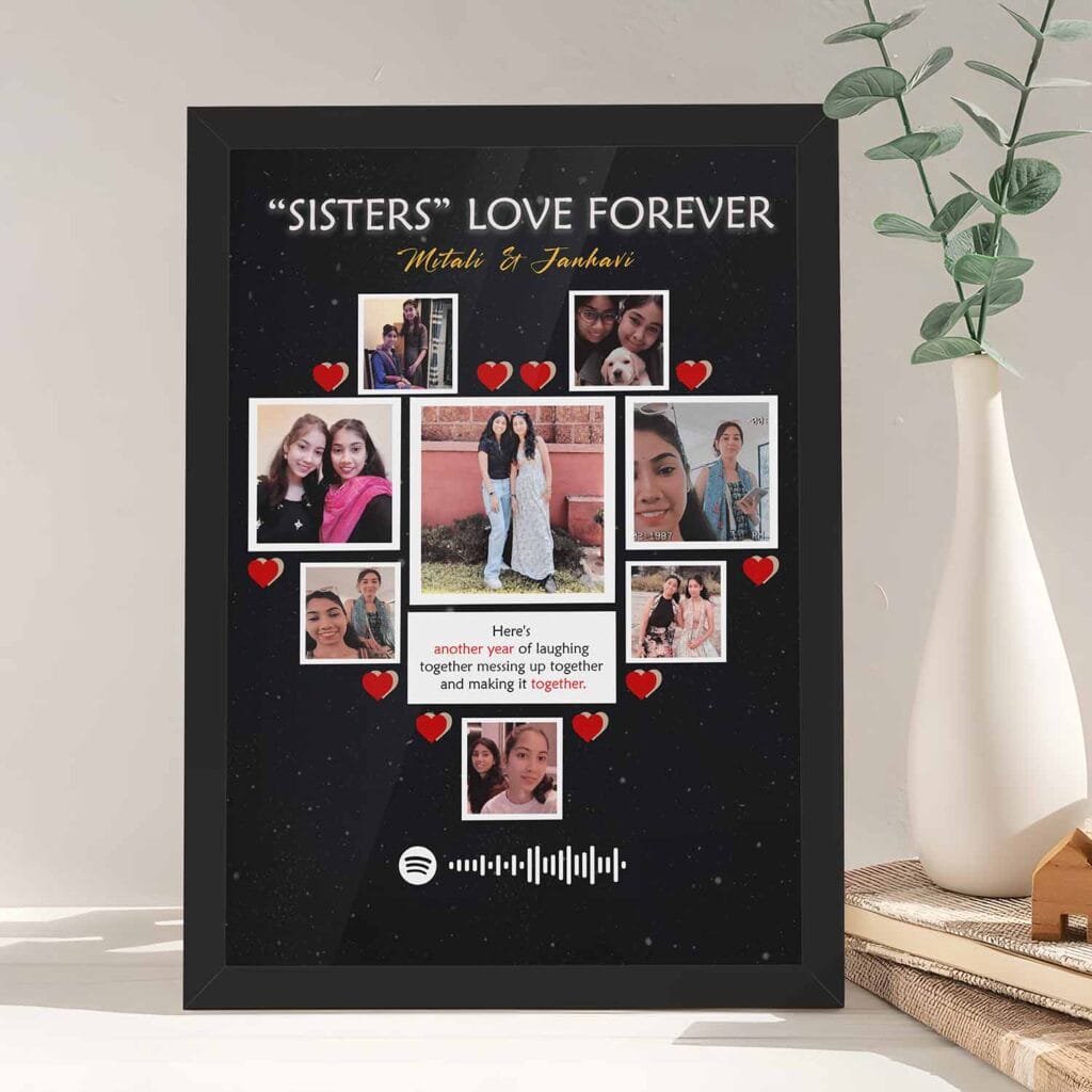 Giftway Heart Shape Photo Frames, Song Barcode for Birthday ...